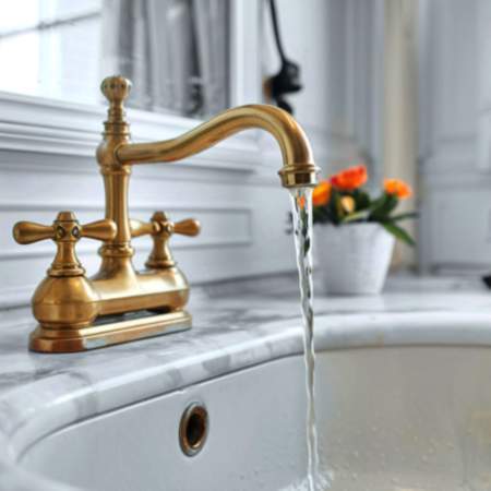 Comment enlever le calcaire sur une robinetterie en laiton ? | Culligan